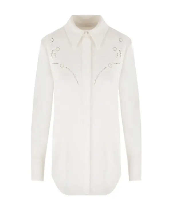 Chloé Lace Detailed Long Sleeve Shirt - No