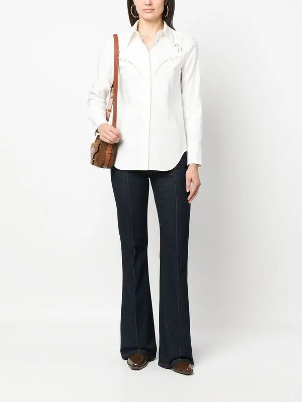 Chloé Lace Detailed Long Sleeve Shirt - No