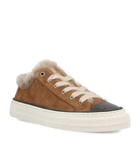 Brunello Cucinelli Embellished Suede Low-top Sneakers