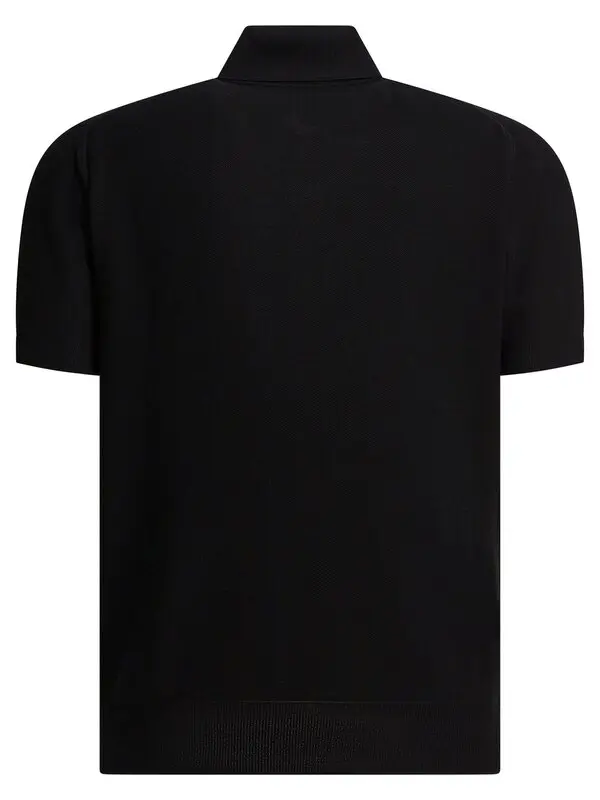 TOM FORD Short-sleeved Knitted Polo Shirt