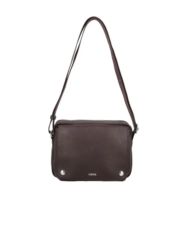 Loewe Logo Printed Xs Messenger Bag - Black