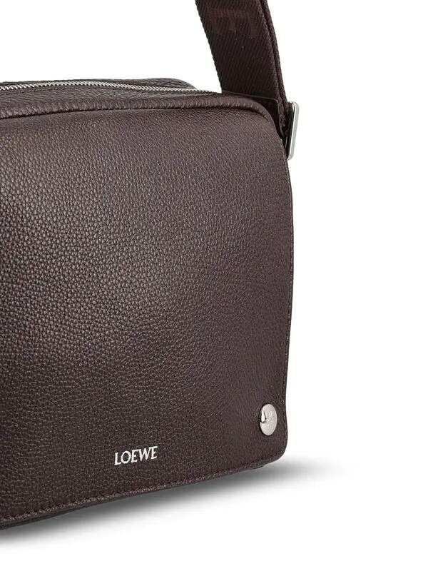 Loewe Logo Printed Xs Messenger Bag - Black