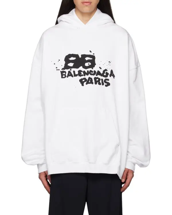 Balenciaga Hand Drawn Bb Icon Hoodie