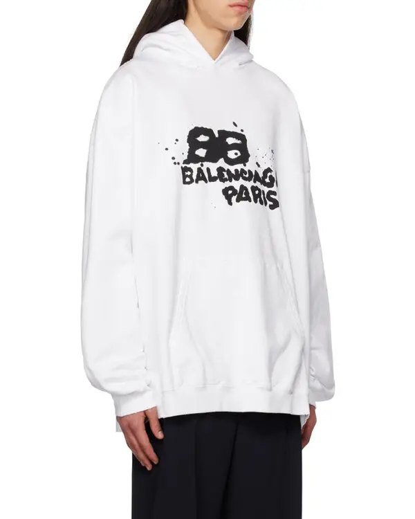 Balenciaga Hand Drawn Bb Icon Hoodie