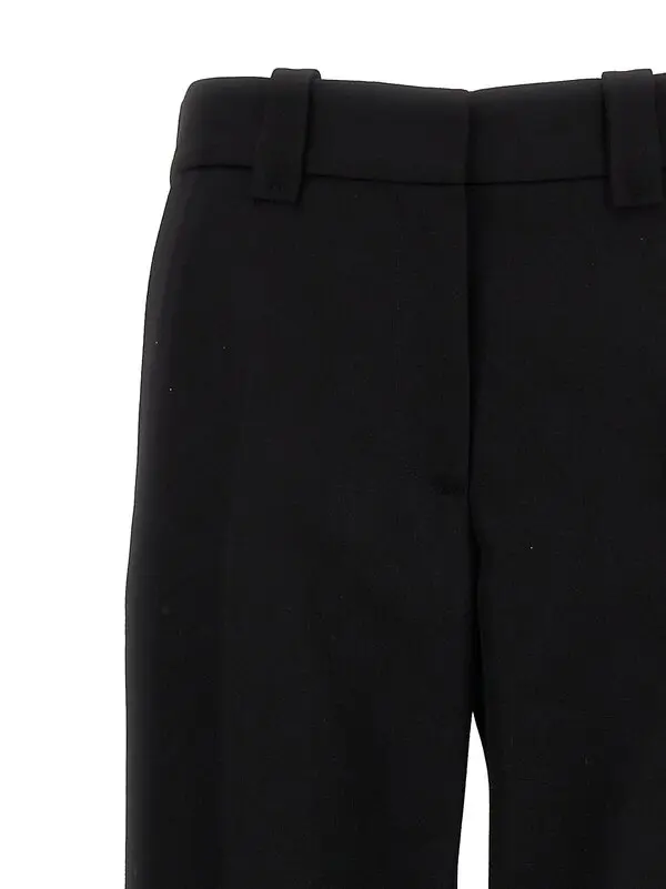 Rabanne High Waist Straight Leg Pleated Trousers
