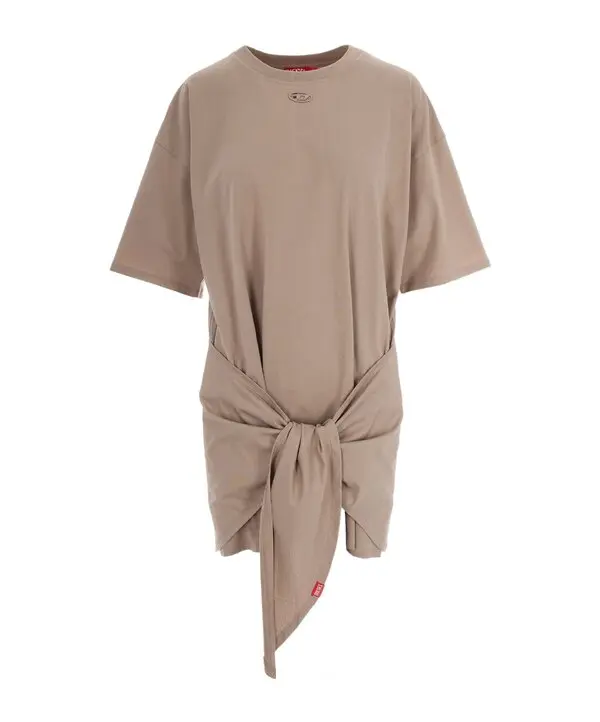 DIESEL® D Eivor Tie-front T-shirt Dress - Nude