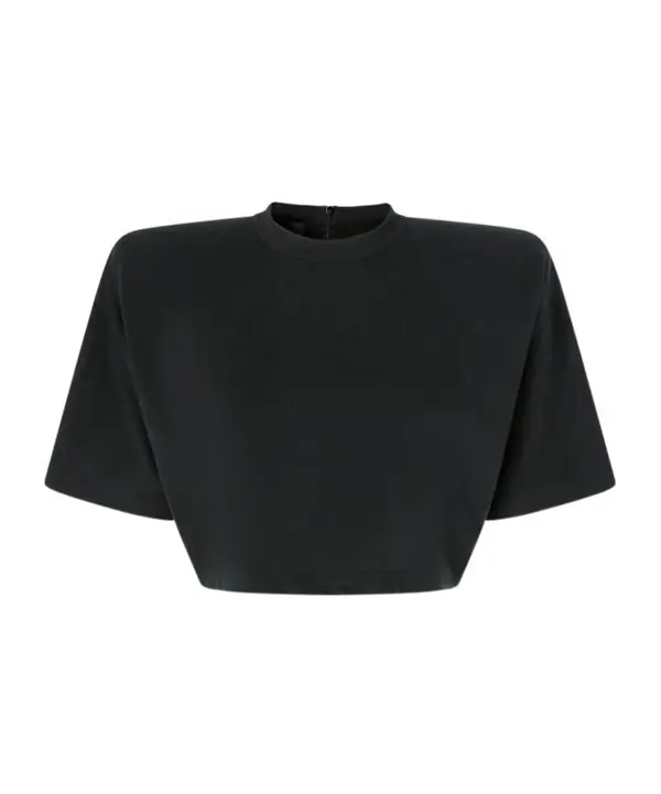 Pinko Crewneck Cropped T-shirt