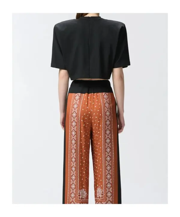 Pinko Crewneck Cropped T-shirt