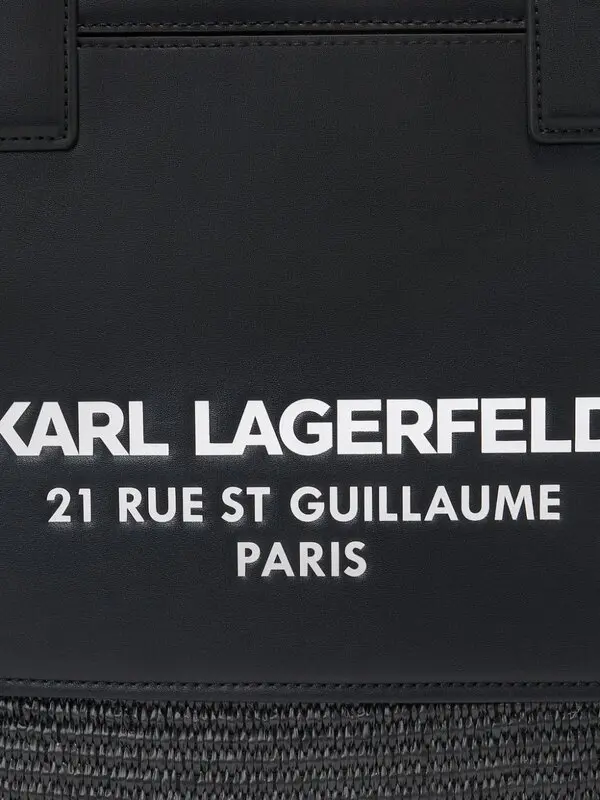 Karl Lagerfeld Rue St-guillaume Raffia Tote Bag