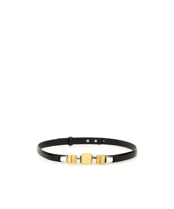 Isabel Marant Étoile Raissa Bead Detailed Belt - Black