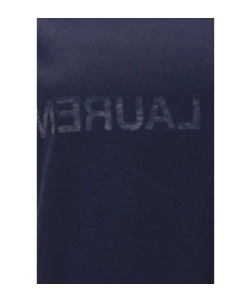 Saint Laurent Logo Printed Crewneck T-shirt - Blue