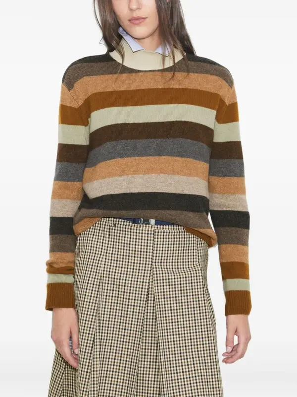 Tory Burch Striped High-neck Jumper - No