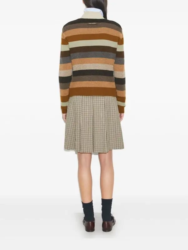 Tory Burch Striped High-neck Jumper - No