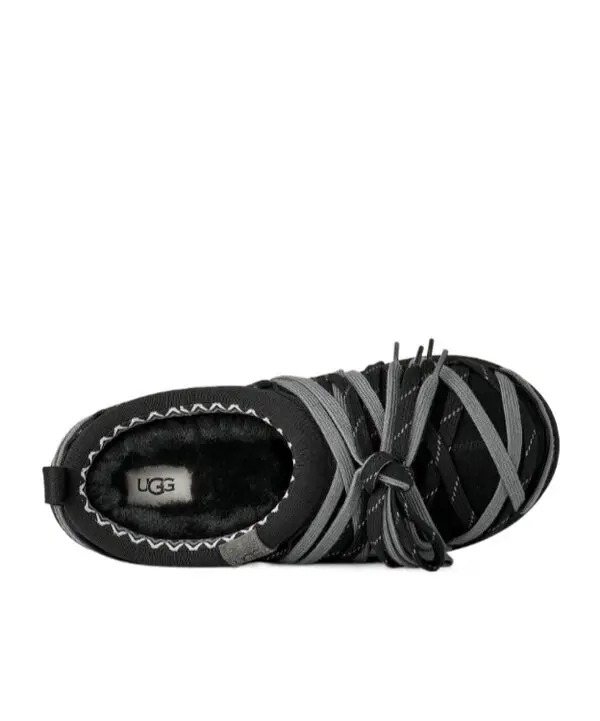 UGG Tasman Lace-up Slippers - Black