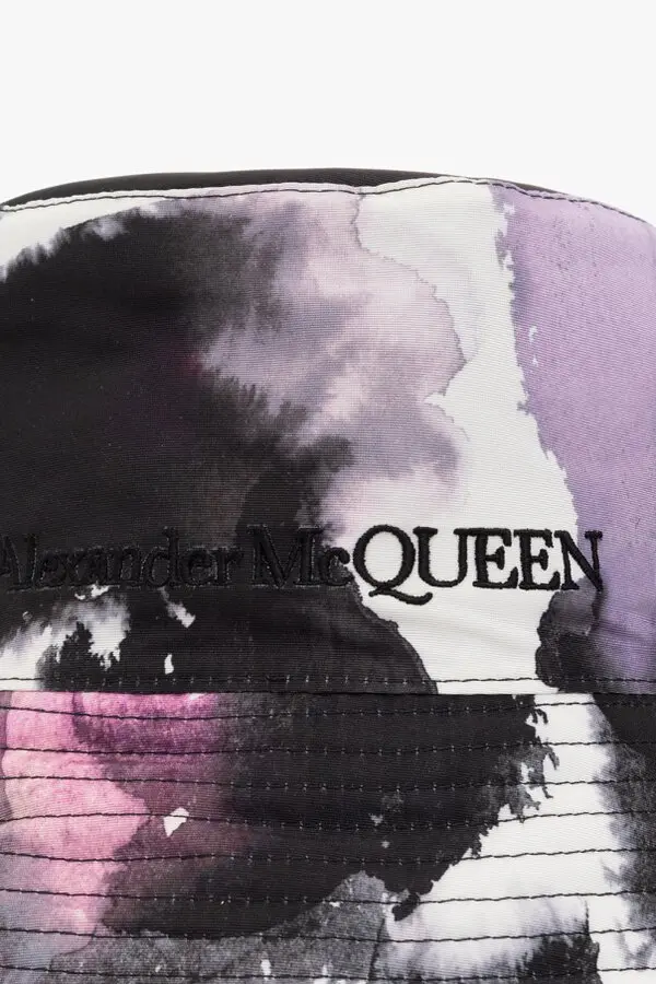 Alexander McQueen Graffiti Print Bucket Hat