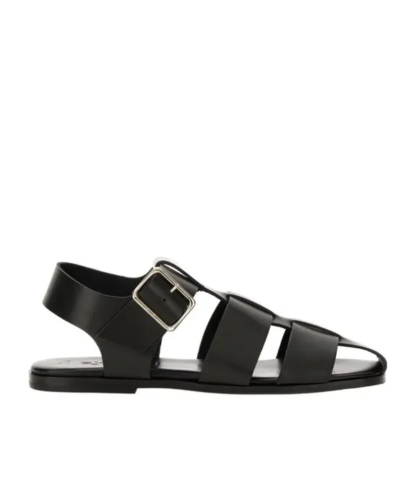 AeydĒ Buckle Fastened Cut-out Sandals - Black