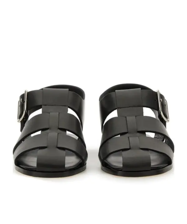 AeydĒ Buckle Fastened Cut-out Sandals - Black
