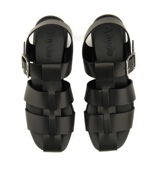 AeydĒ Buckle Fastened Cut-out Sandals - Black