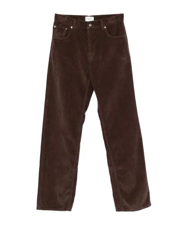 HAIKURE Boyfriend Straight-leg Corduroy Pants