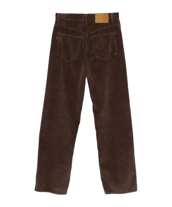 HAIKURE Boyfriend Straight-leg Corduroy Pants