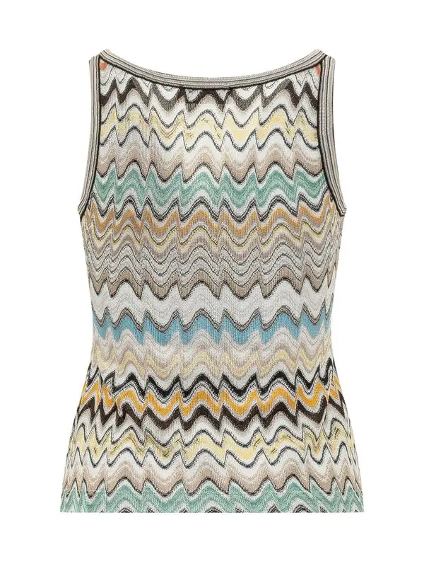 Missoni Chevron Knit Tank Top