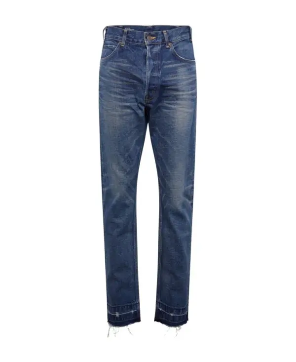 Celine Lou Jeans In Vintage Dark Union Wash Denim - Blue