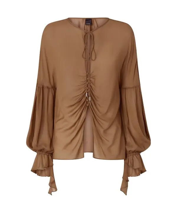 Pinko Draped Blouse With Pleats