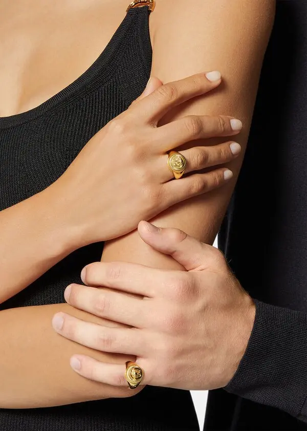 Versace Medusa Charm Ring