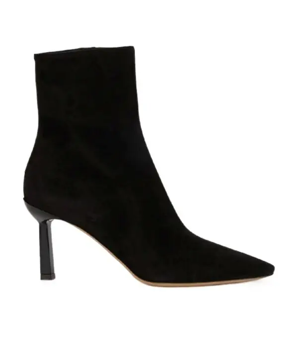 FERRAGAMO Pointed Toe Ankle Boots With Side Zip