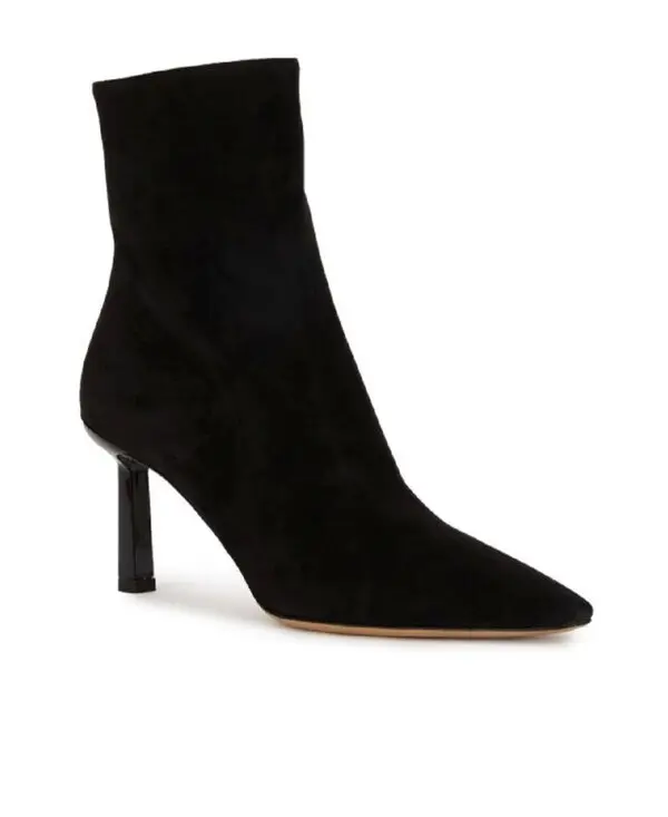 FERRAGAMO Pointed Toe Ankle Boots With Side Zip
