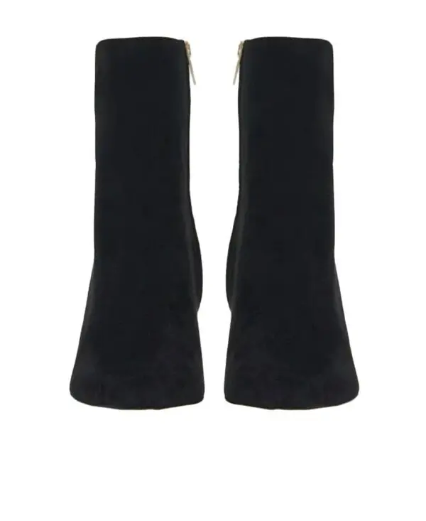 FERRAGAMO Pointed Toe Ankle Boots With Side Zip