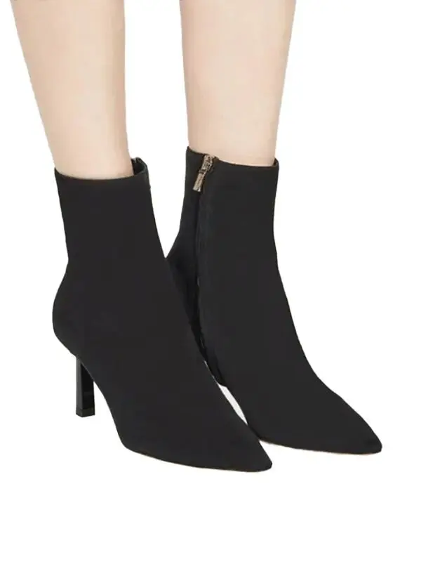 FERRAGAMO Pointed Toe Ankle Boots With Side Zip