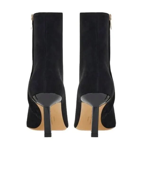 FERRAGAMO Pointed Toe Ankle Boots With Side Zip