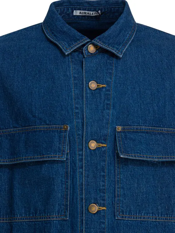 Auralee Selvedge Denim Shirt