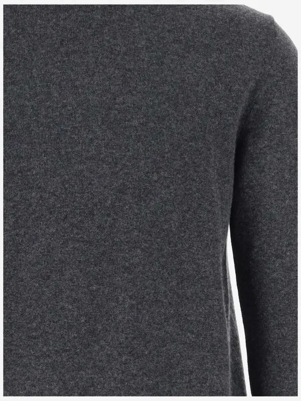 Woolrich Crewneck Jumper With Embroidered Logos - Shadow Gray