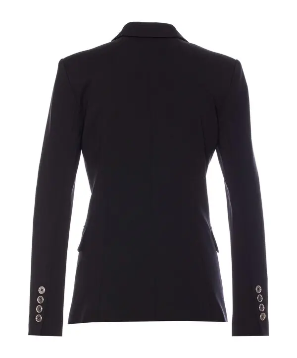 Pinko Single-breasted Blazer With Buckle Cuffs - Black