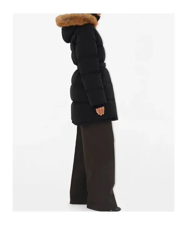 Burberry Belted Hooded Puffer Coat