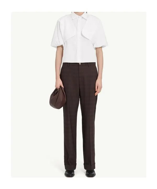 MAISON MARGIELA Cropped Bell Sleeve Shirt