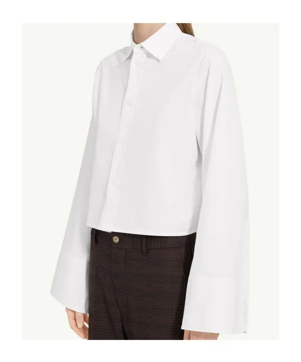 MAISON MARGIELA Cropped Bell Sleeve Shirt