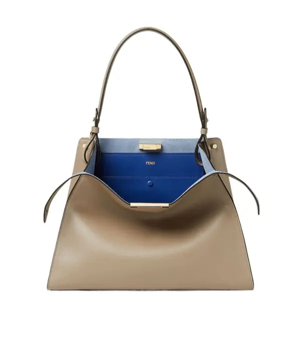 Fendi Way Medium Tote Bag - Grey