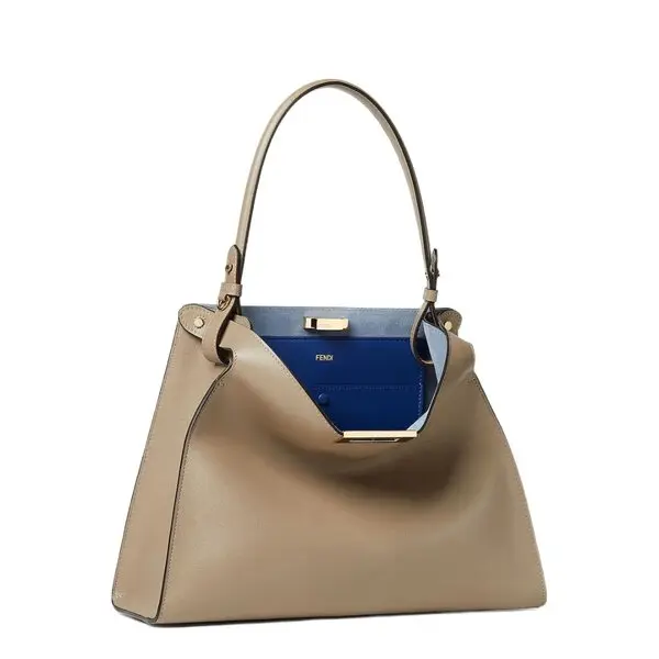 Fendi Way Medium Tote Bag - Grey