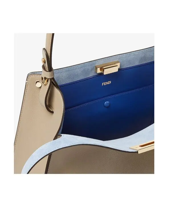 Fendi Way Medium Tote Bag - Grey