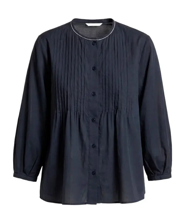 Peserico Pintucked Detail Blouse