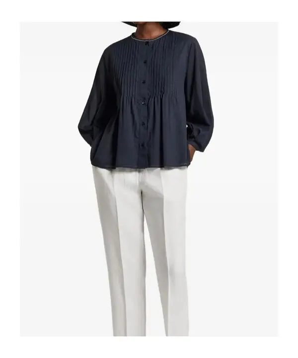 Peserico Pintucked Detail Blouse