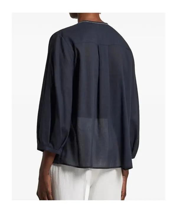 Peserico Pintucked Detail Blouse