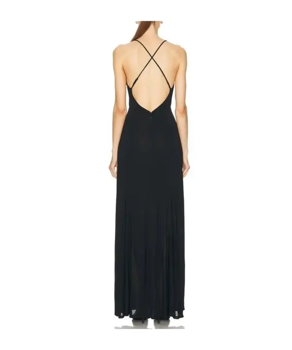 Staud Maxi Dress With Criss-cross Straps