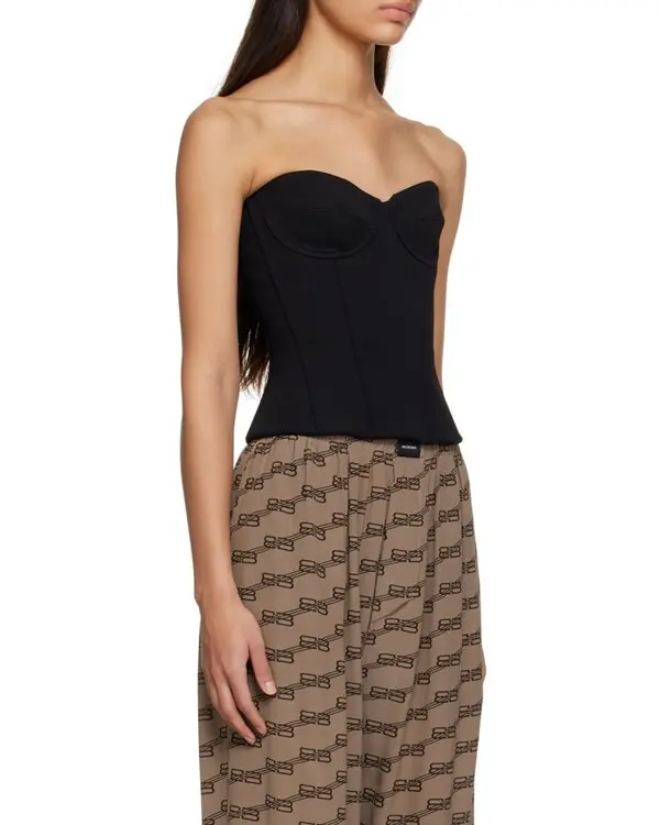 Balenciaga Strapless Corset Bustier