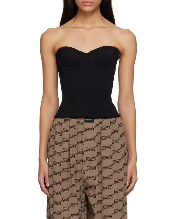Balenciaga Strapless Corset Bustier