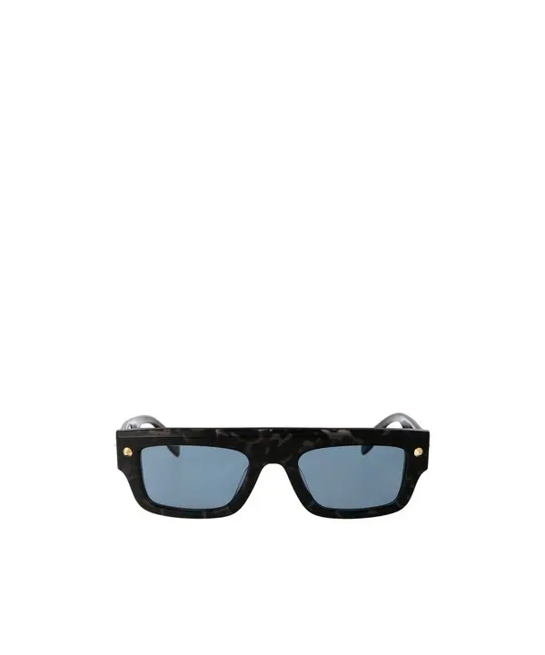 Alexander McQueen Rectangle Frame Sunglasses - Black