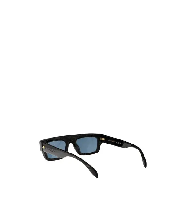 Alexander McQueen Rectangle Frame Sunglasses - Black